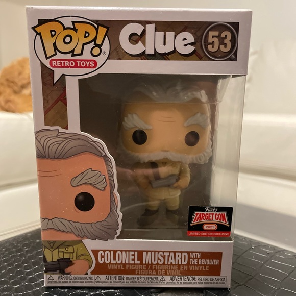 Funko | Toys | Funkopop Clue Colonel Mustard With The Revolver 53 Funko ...
